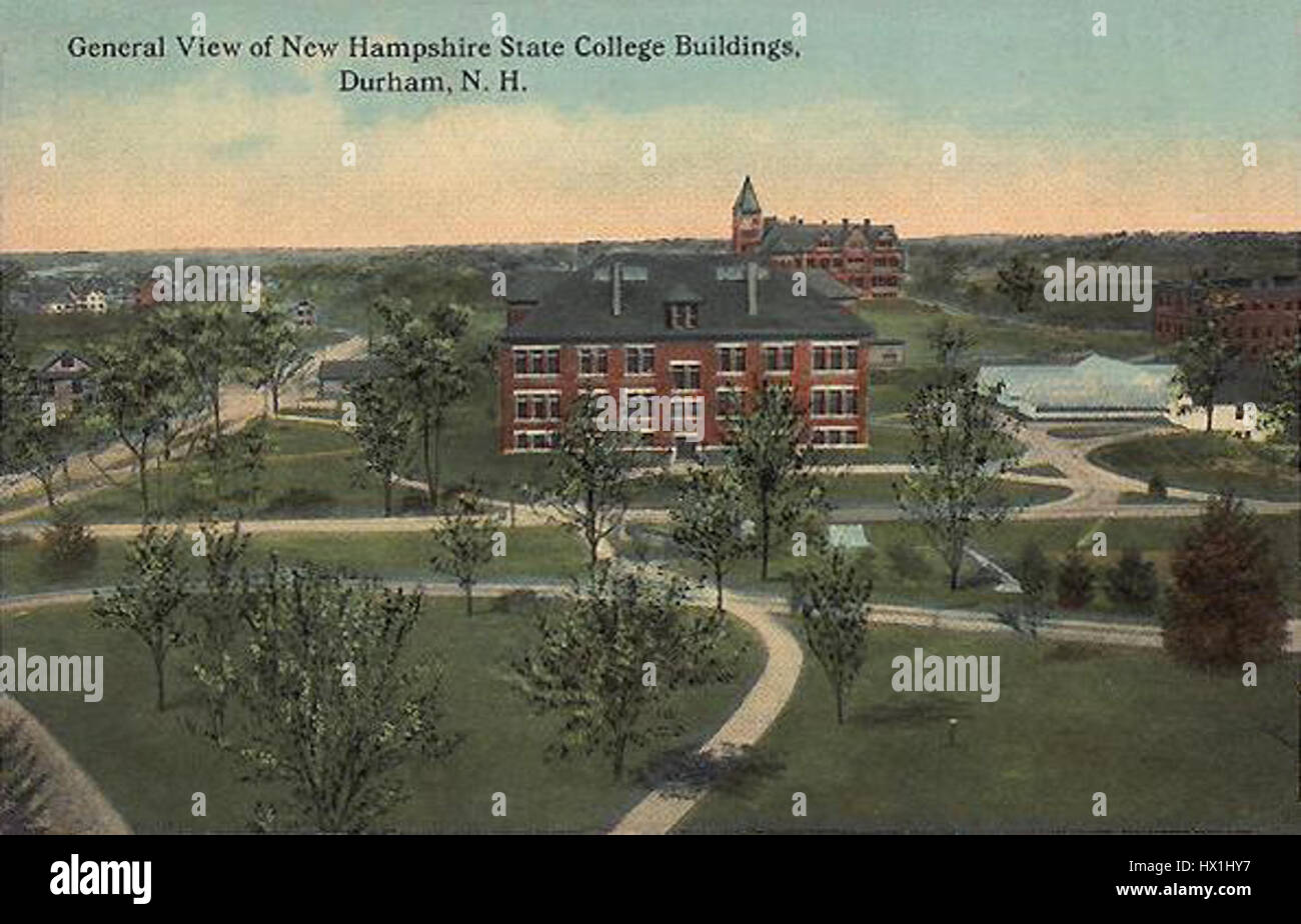 The 1913 General View of the University of New Hampshire (UNH) captures ...