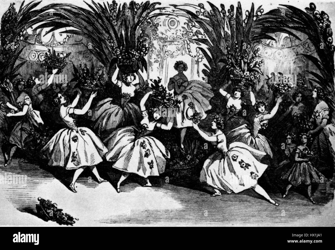 The ballet 'Four Seasons' features prominent dancers Carlotta Grisi ...