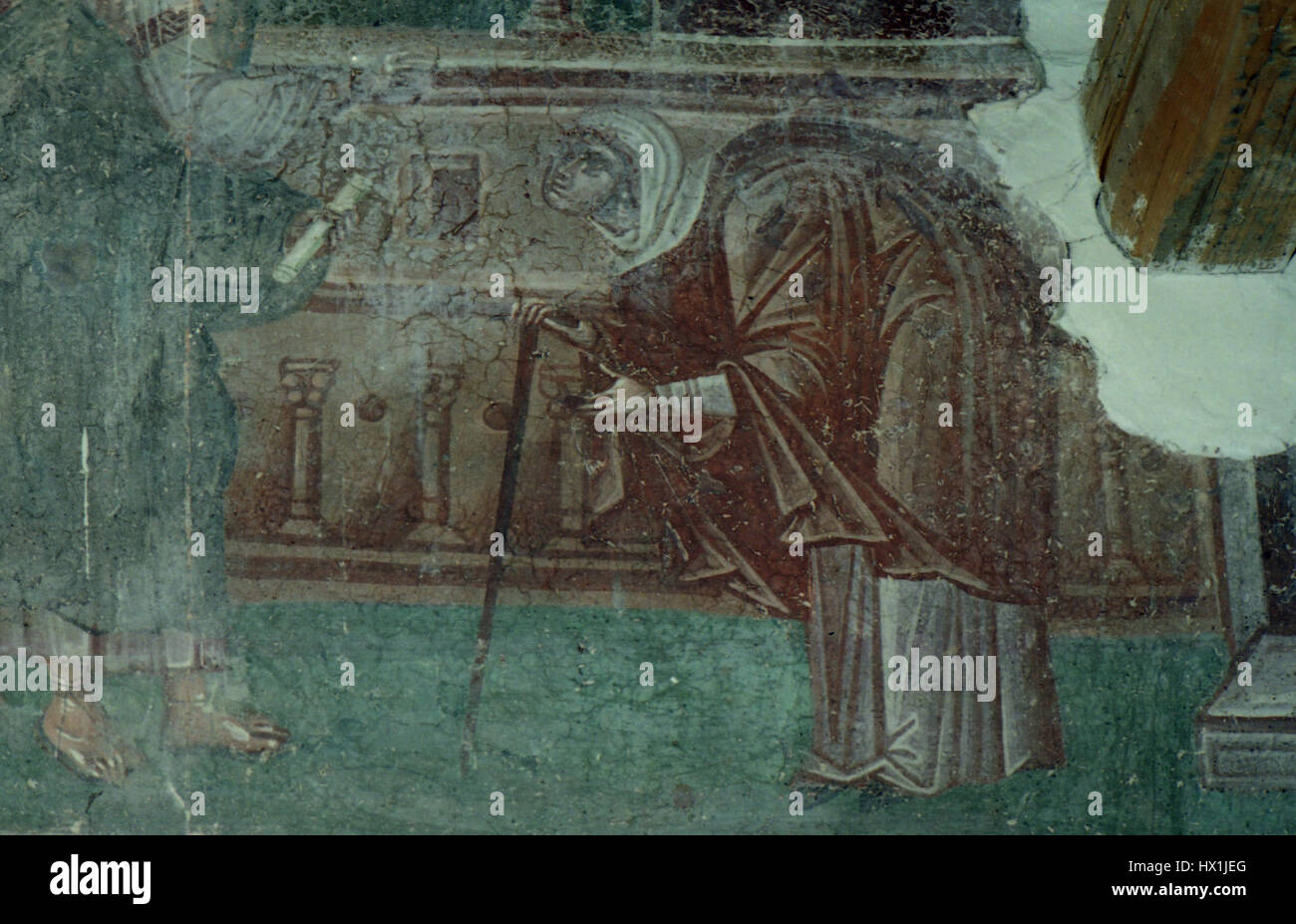 These frescoes from St. Nikita Church in Banjani represent important ...