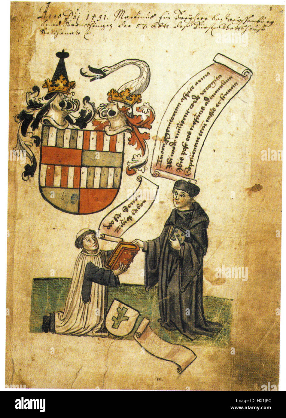 A medieval manuscript known as the Gallus Oehem Freiburg codex ...