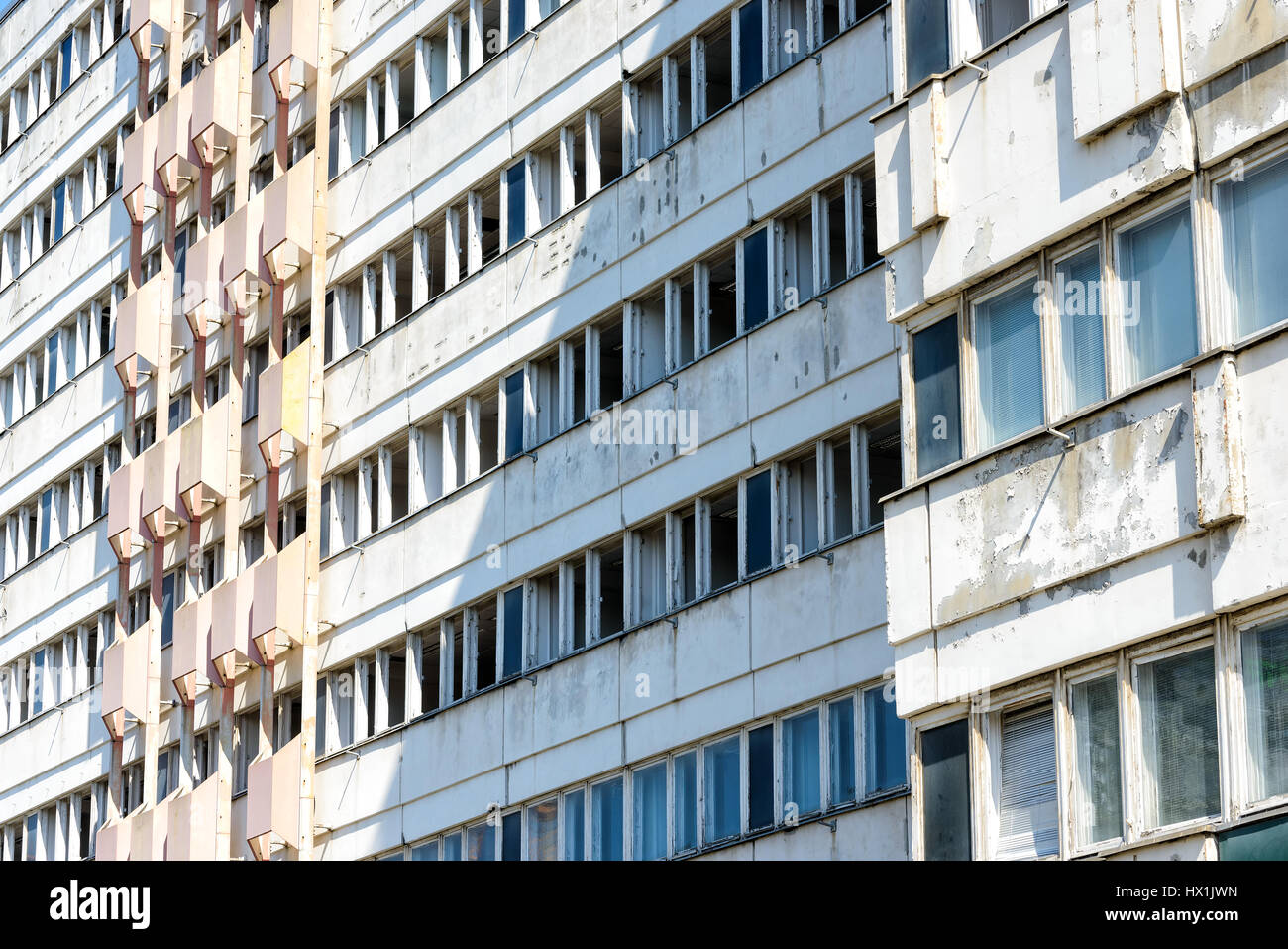 ruin of a building prepared for demolition Stock Photo - Alamy