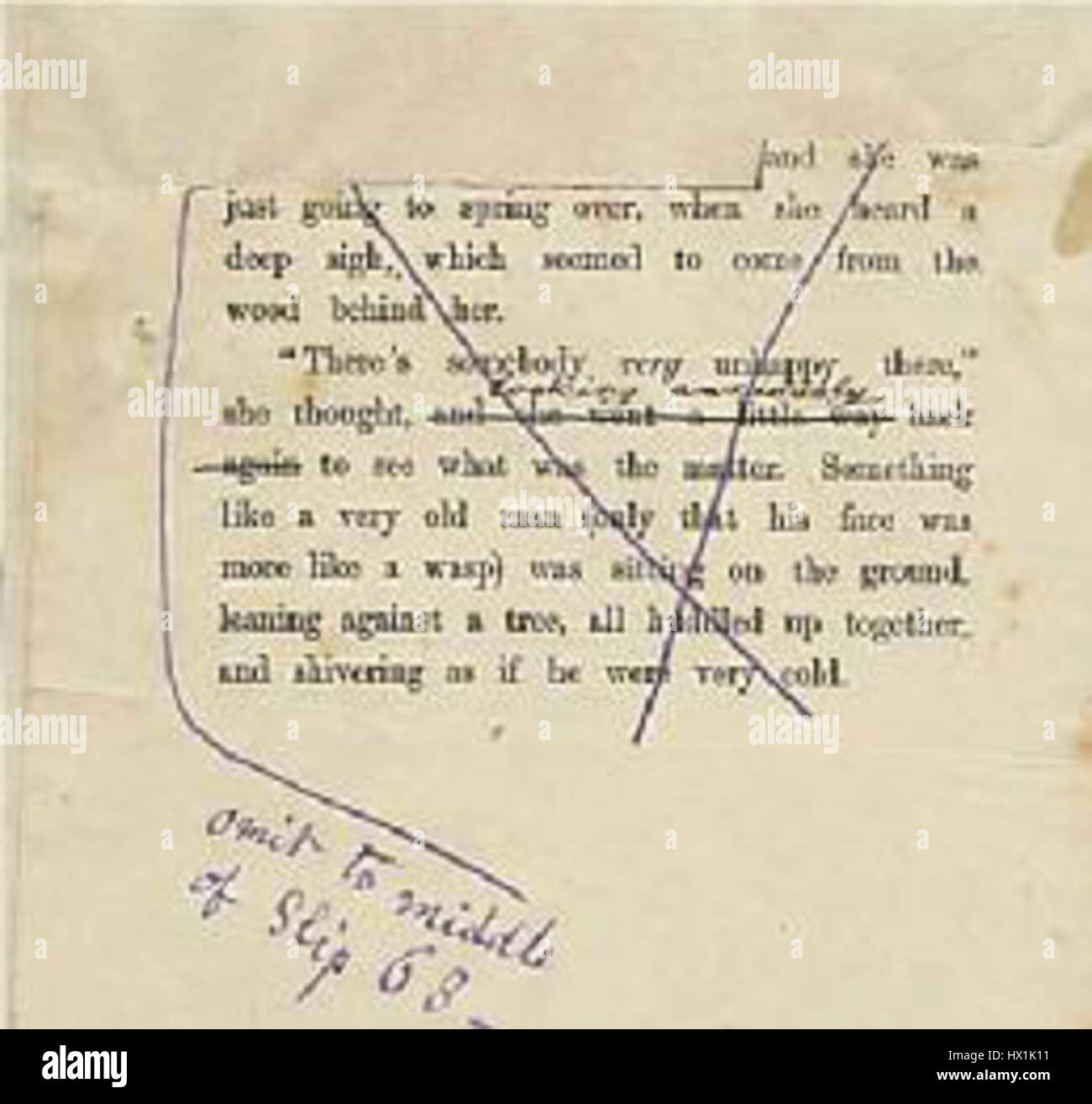 The galley proof of 'The Wasp in a Wig' is an early printed version of ...