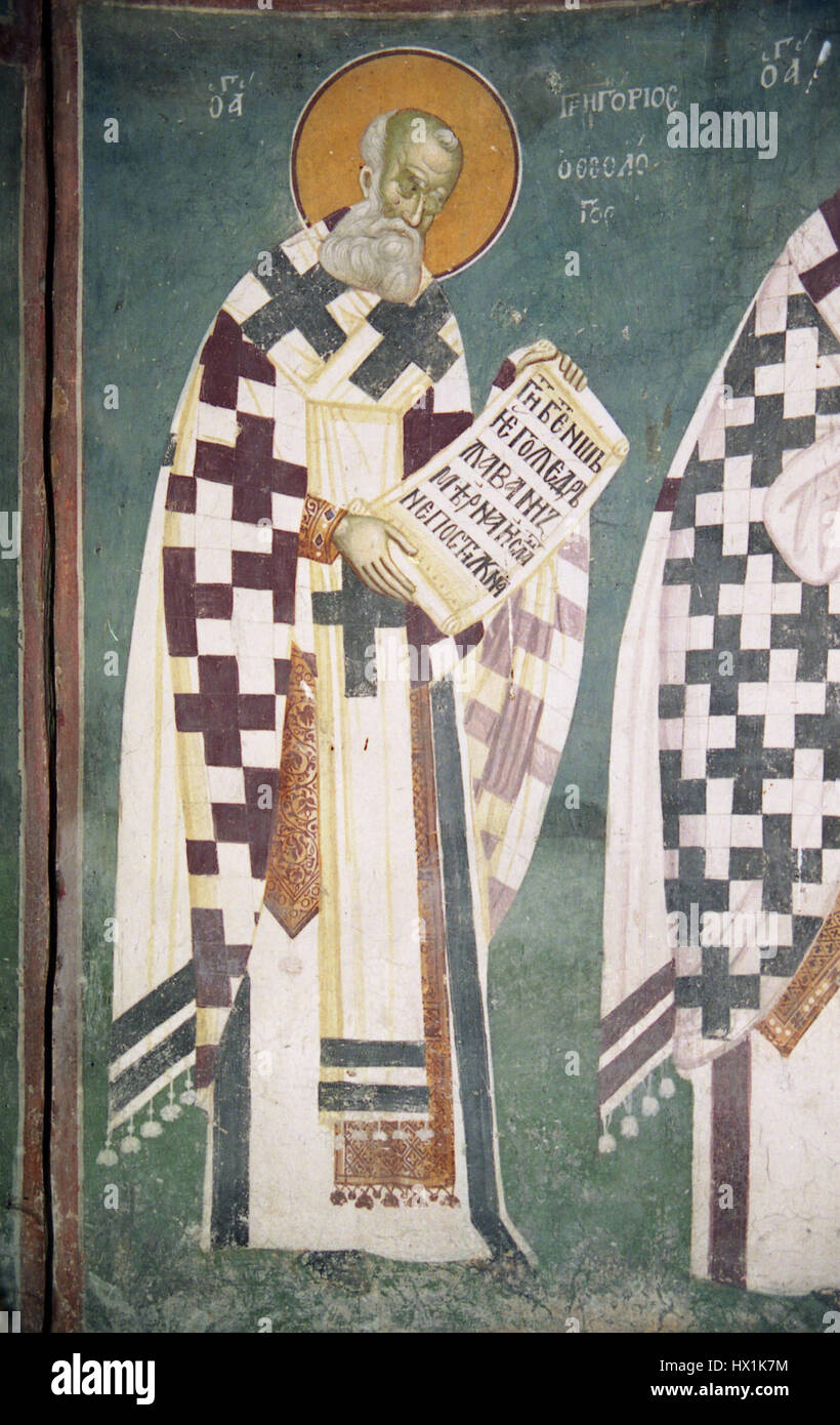 The frescos from St. Nikita Church in Banjani, shown in this image ...