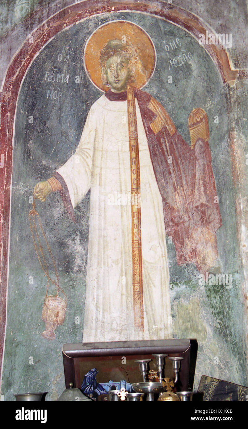 The frescos from the St. Nikita Church in Banjani are examples of ...