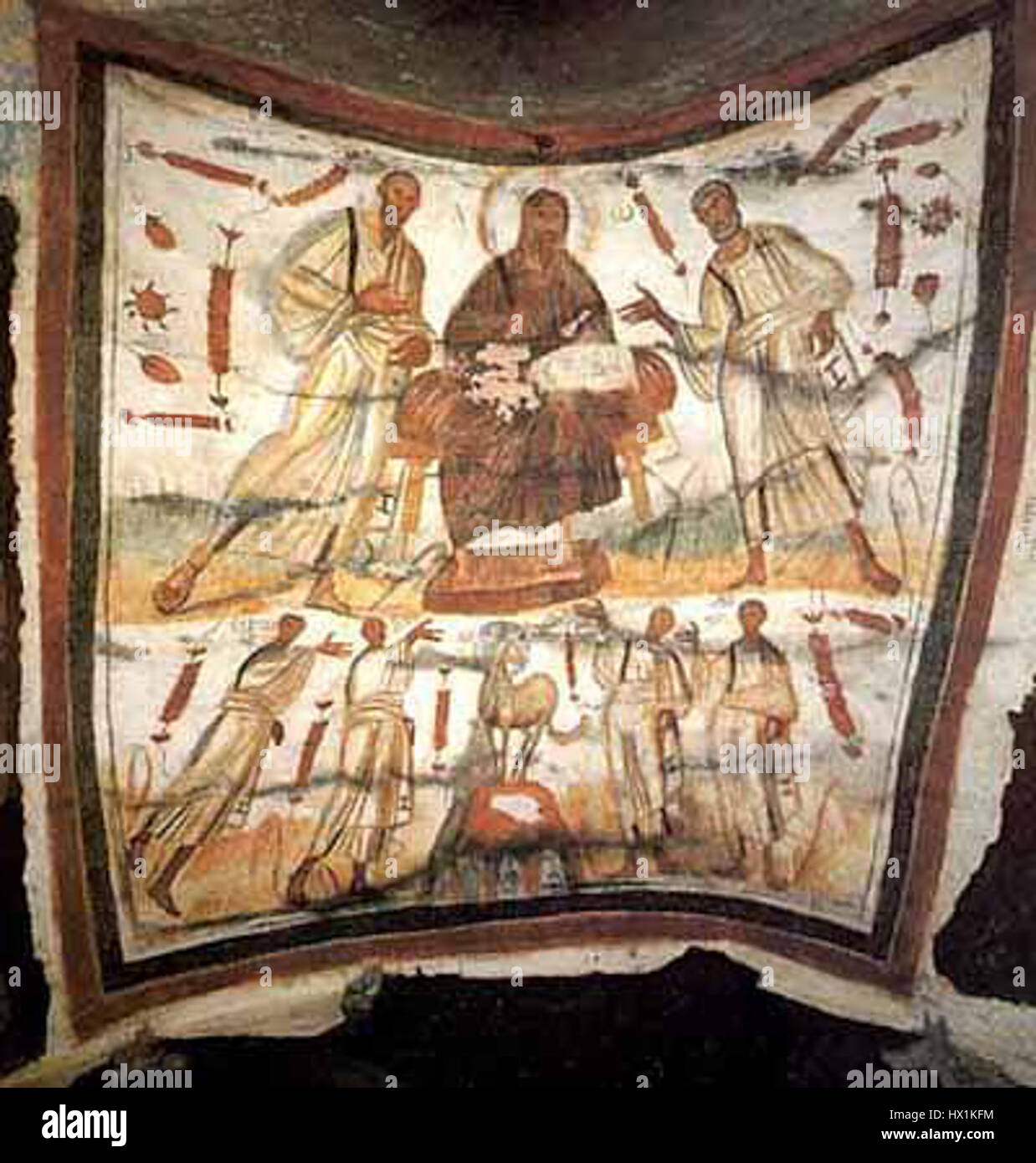 This artwork likely represents a classical Christian scene, possibly ...