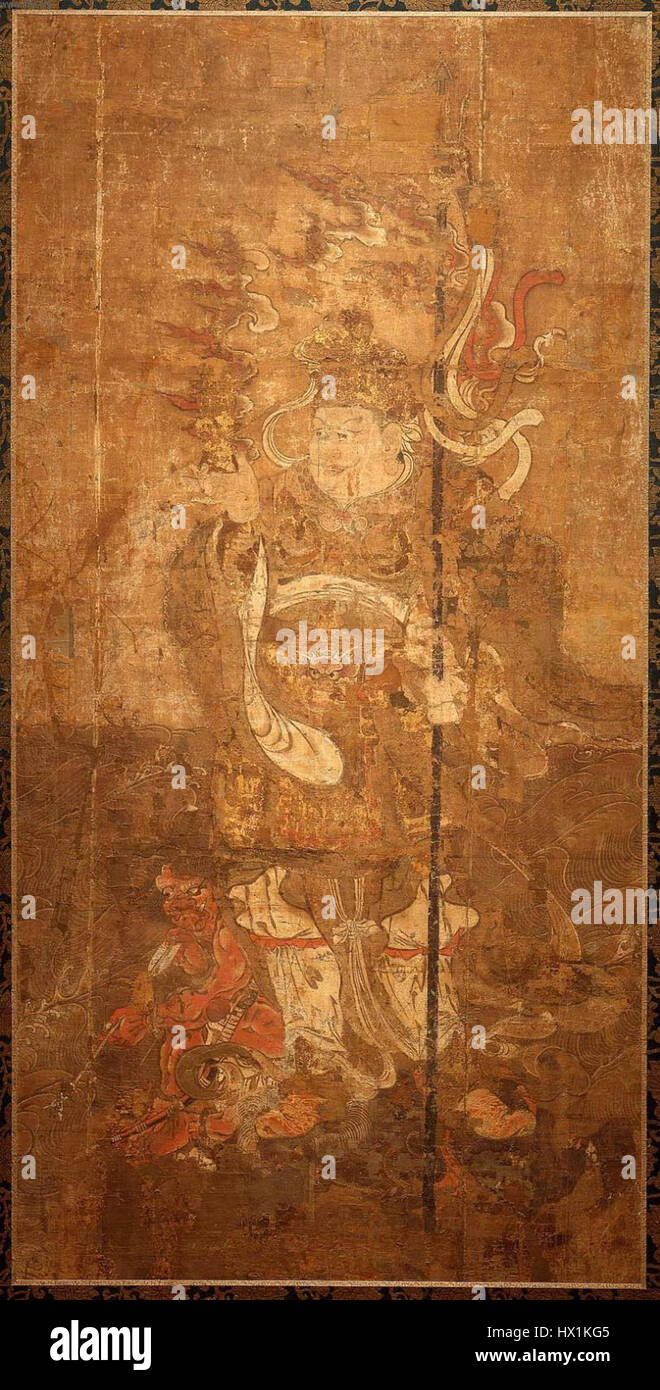 Chomyo Tamonten is a figure from Japanese Buddhist iconography, known ...