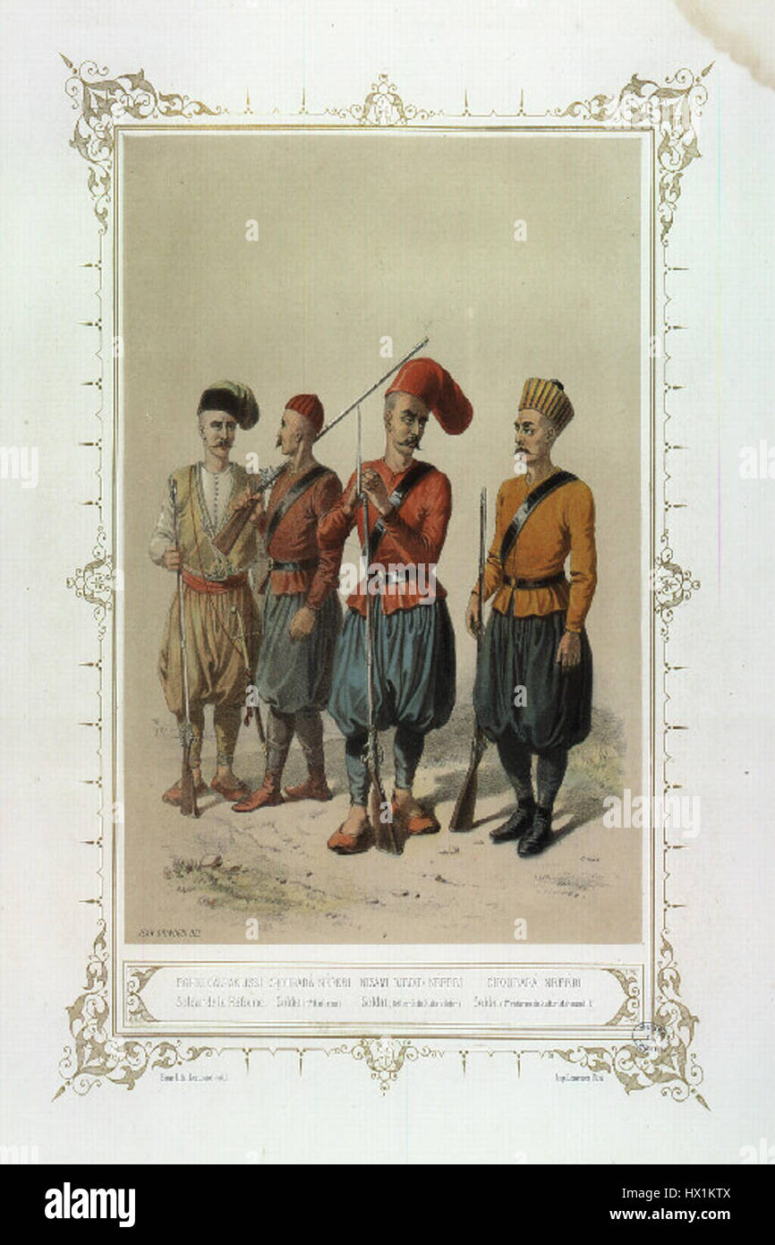 Jean Brindisi's 1855 work, 'Coloured Illustrations of Ottomans ...