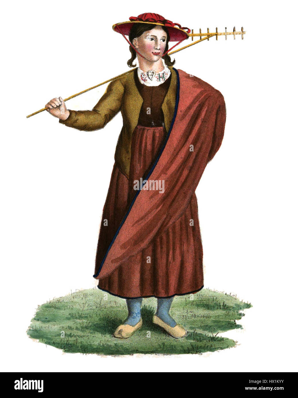 This work depicts the daily attire of women from the Sagelterland ...