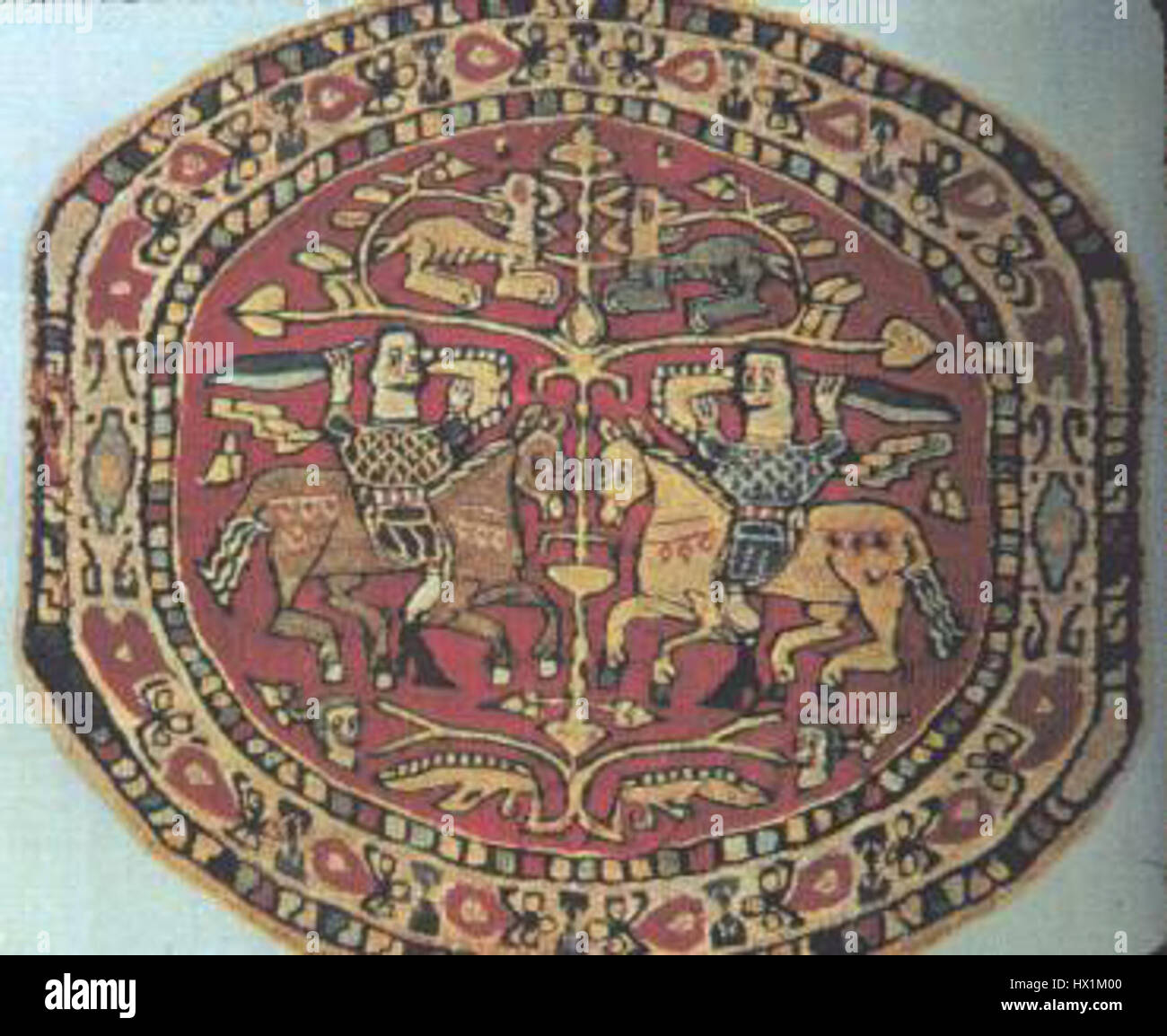 The Coptic rondel is a circular textile piece associated with the art ...