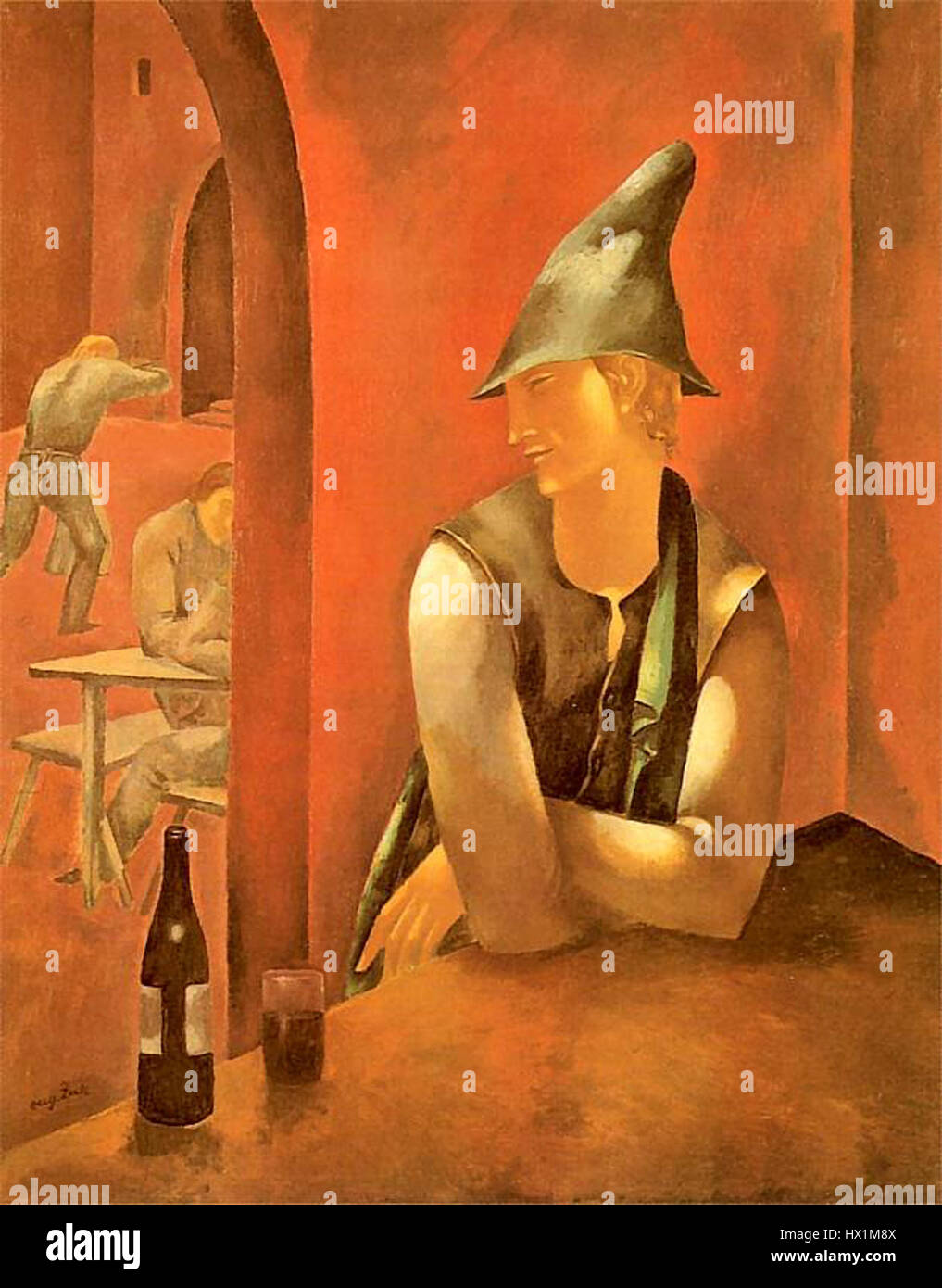 *Dans le Cabaret* portrays a lively, informal setting within a cabaret ...