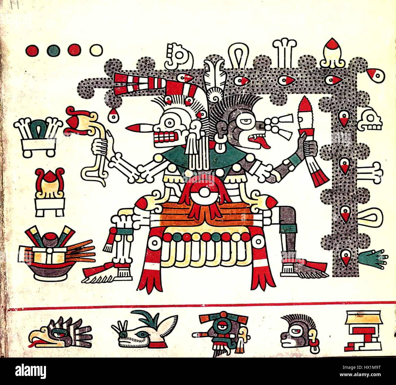 The Codex Laud (folio 11) is an ancient manuscript featuring a range of ...