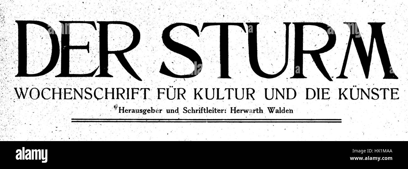 Literary movement german sturm hi-res stock photography and images - Alamy