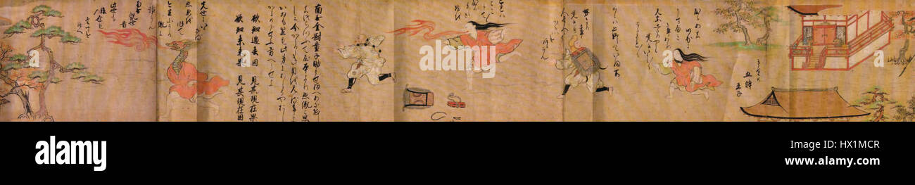 Dojoji engi emaki p2 Stock Photo - Alamy