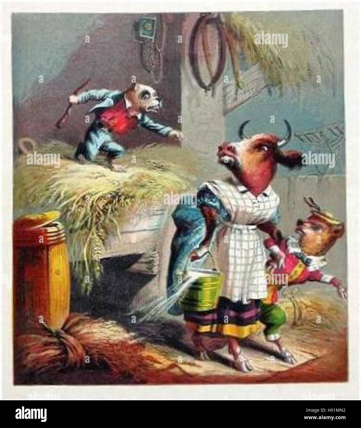 Dog in manger manger fable hi-res stock photography and images - Alamy