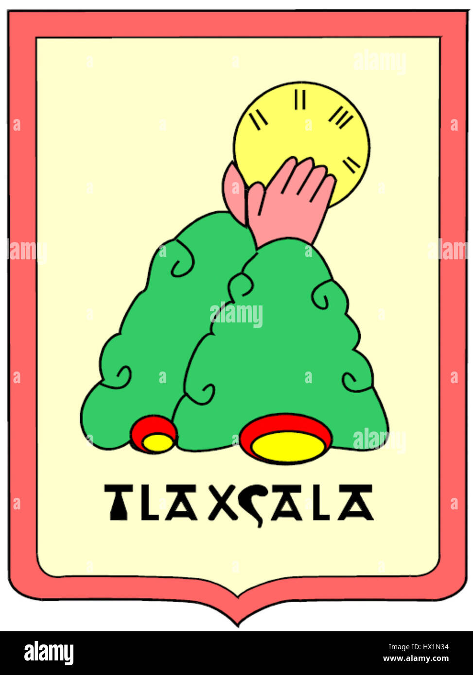 The 'Escudo de Tlaxcala' is the historical coat of arms of Tlaxcala, an ...
