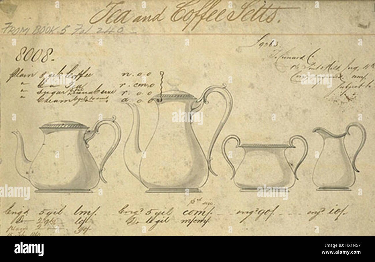 Tea set art deco hi-res stock photography and images - Alamy