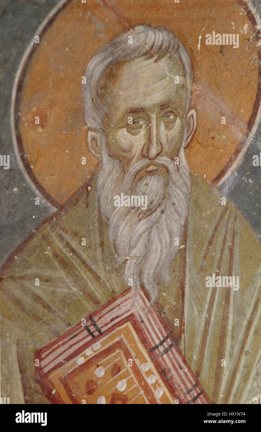 The frescos from St. Nikita Church in Banjani depict scenes of ...