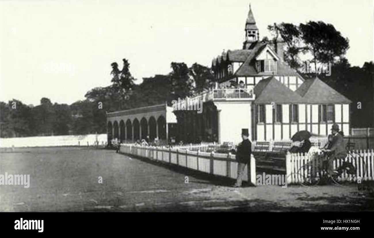 The Edgbaston Cricket Ground, photographed in 1895, captures the early ...