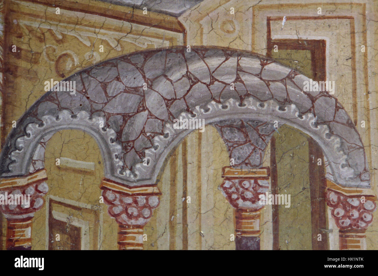 The frescoes from St. Nikita Church in Banjani depict religious scenes ...