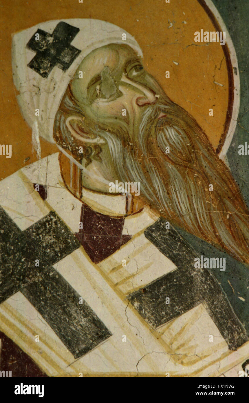 The frescoes in St. Nikita Church in Banjani are examples of Orthodox ...