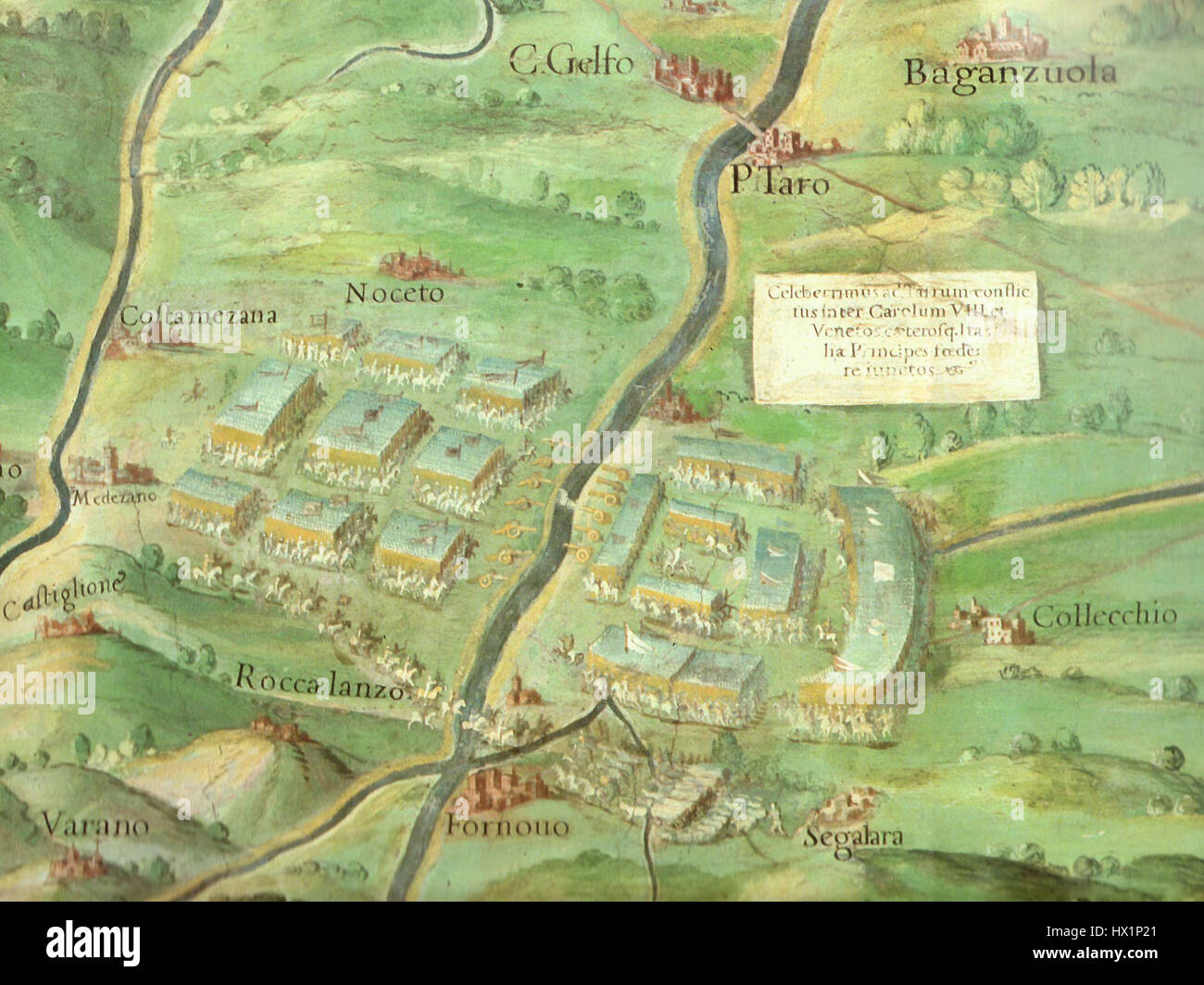 The Battle of Fornovo, depicted in the Vatican collection, shows a ...