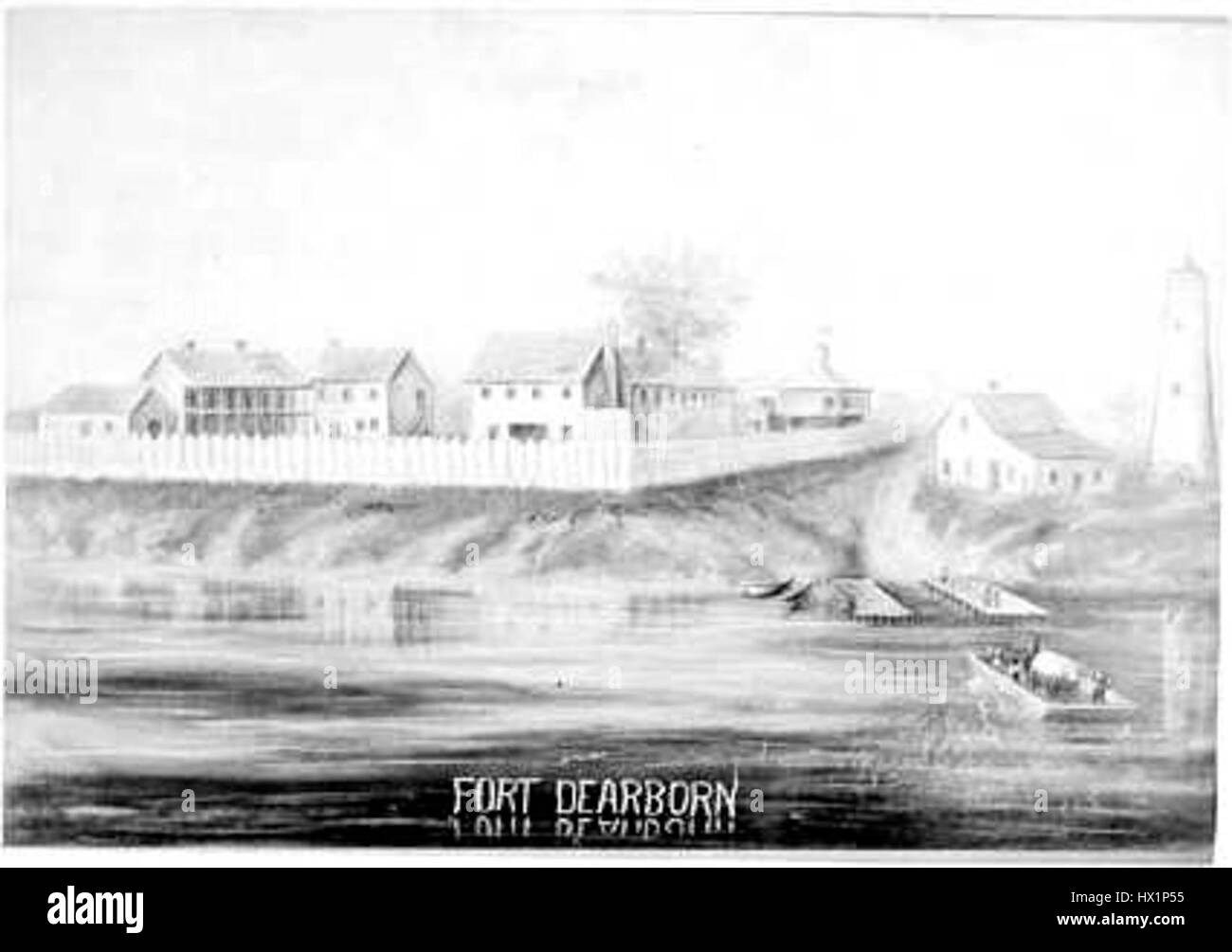 Fort Dearborn was a U.S. Army fort built in 1803 on the Chicago River ...