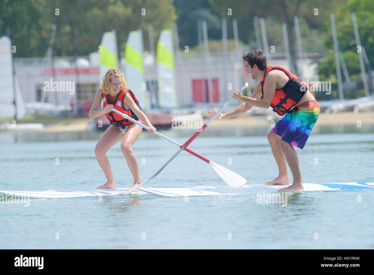 Paddle board racing hi-res stock photography and images - Alamy