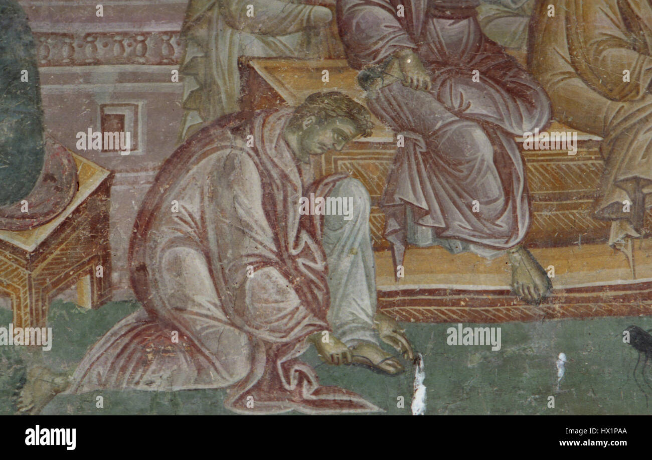 The frescos in St. Nikita Church, located in Banjani, are significant ...