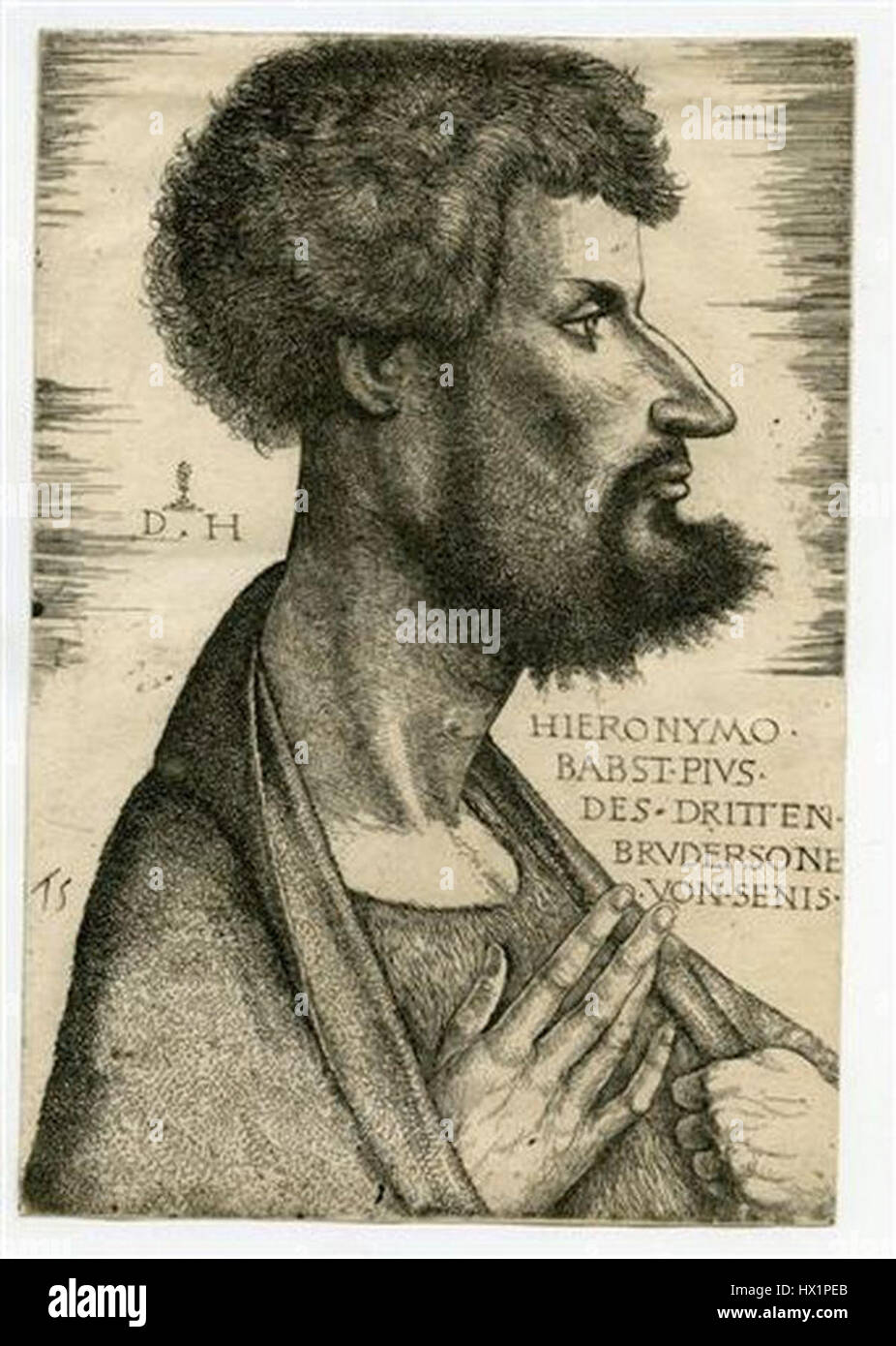 Girolamo da Siena, portrayed by D. Hopfer, is an Italian Renaissance ...