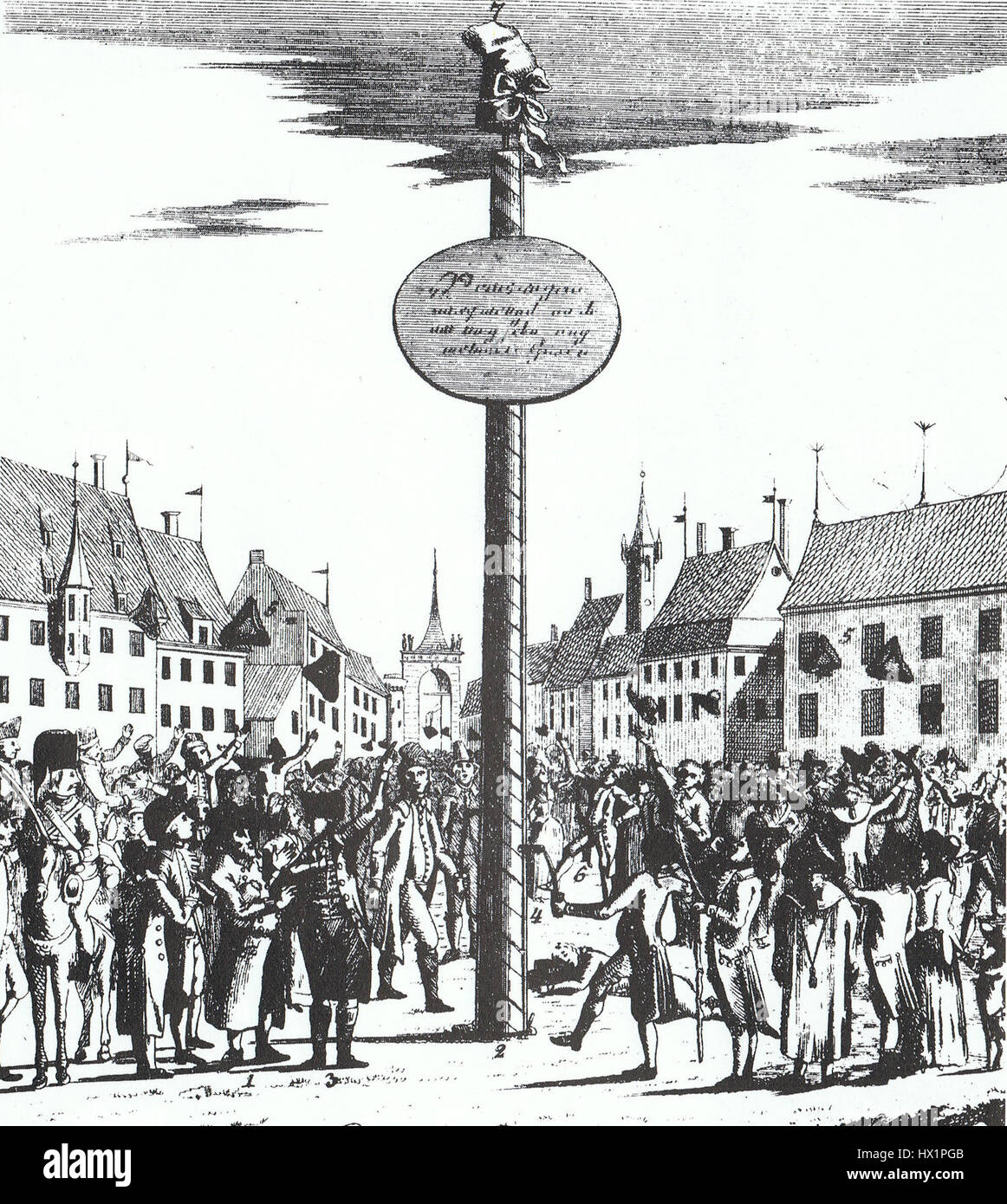 The 'Freyheitsbaum' (Tree of Freedom) is a symbol of political and ...