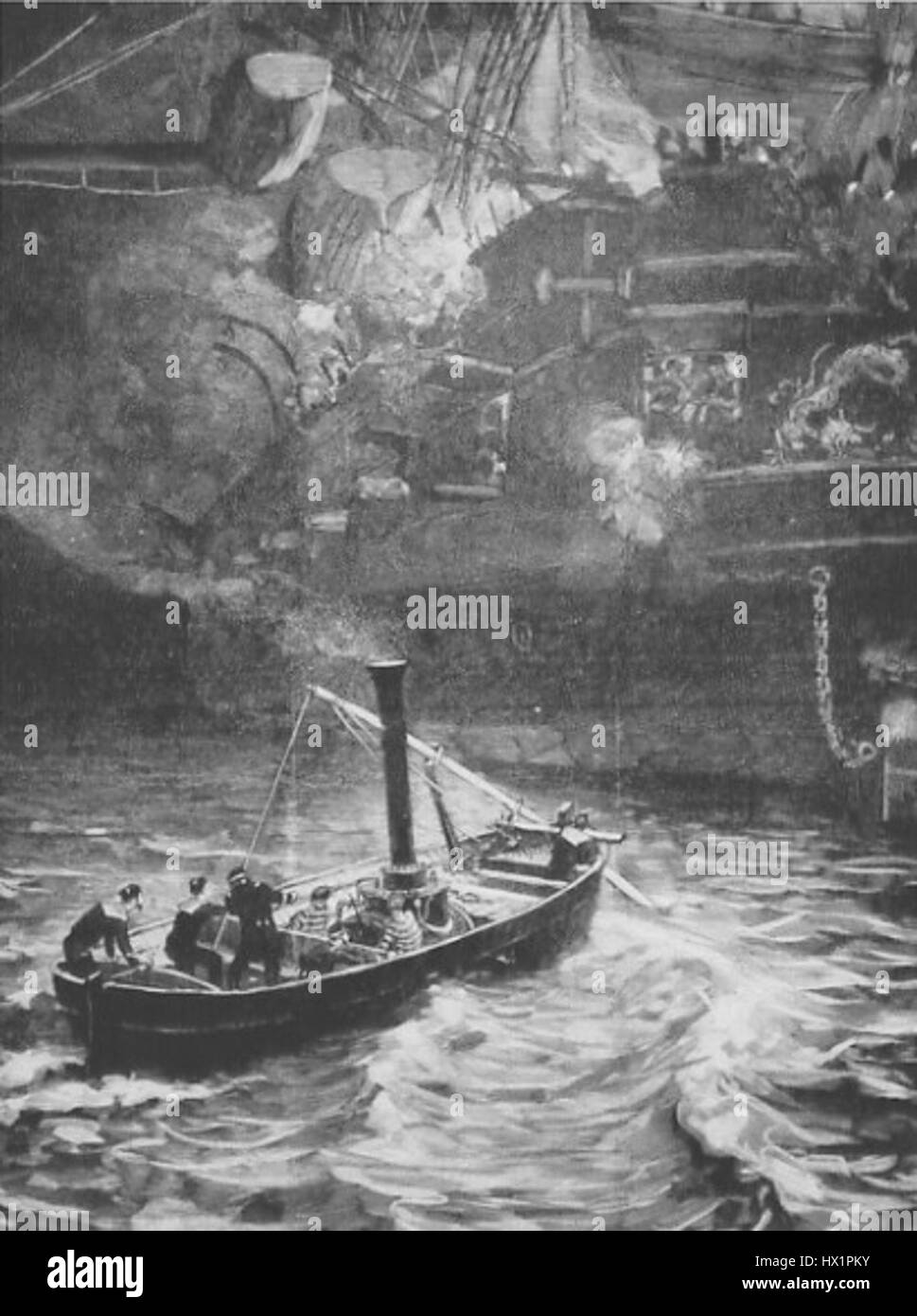 The French Torpedo Boat represents the technological advances in naval ...