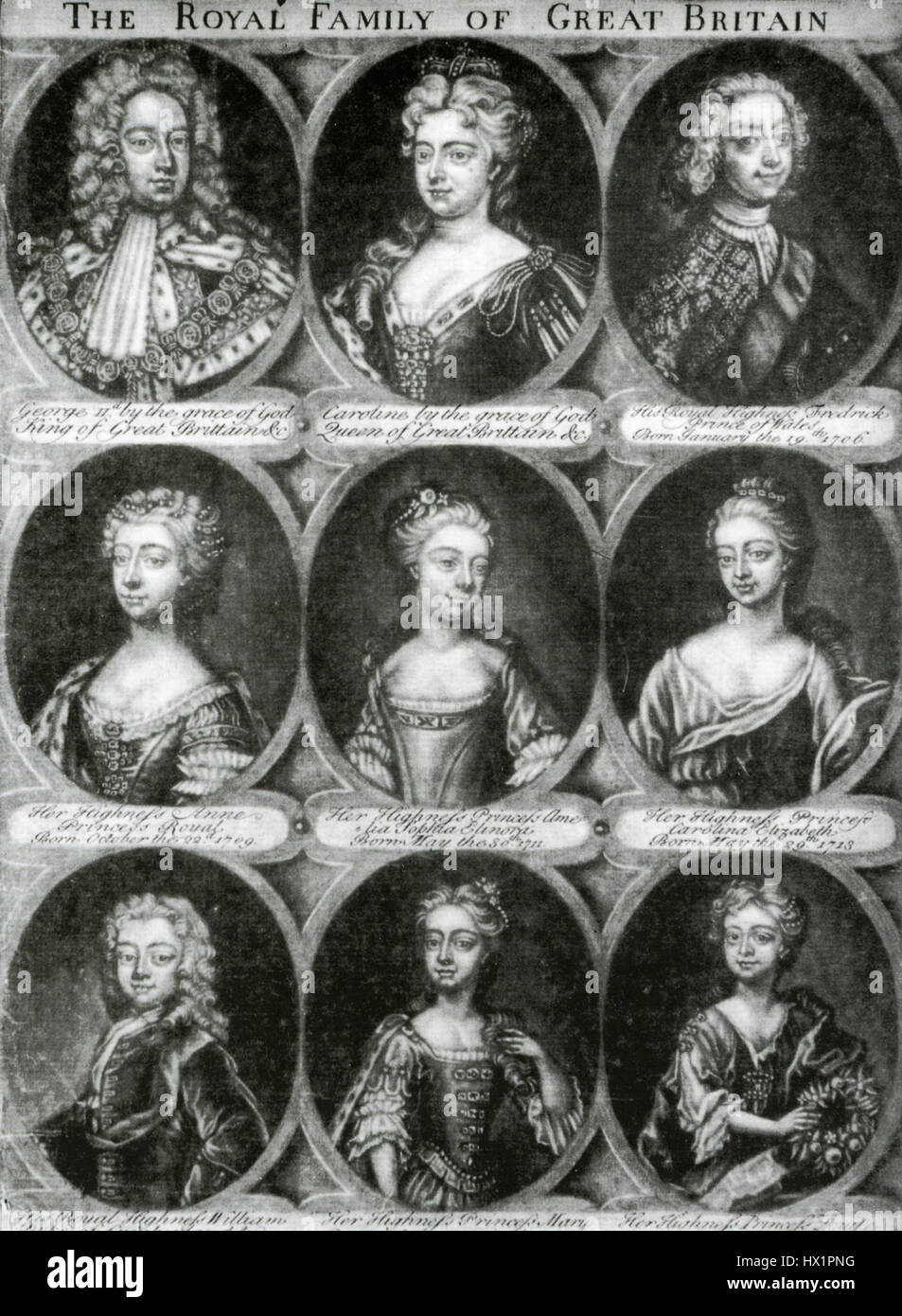 George ii and queen caroline hi-res stock photography and images - Alamy