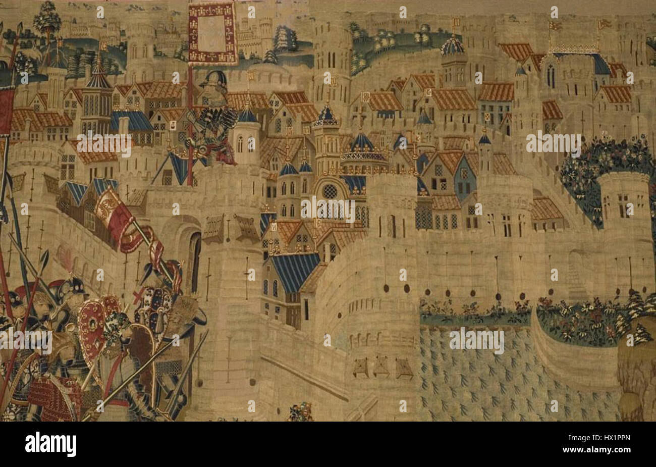 Design medieval tapestry depicts hi-res stock photography and images ...