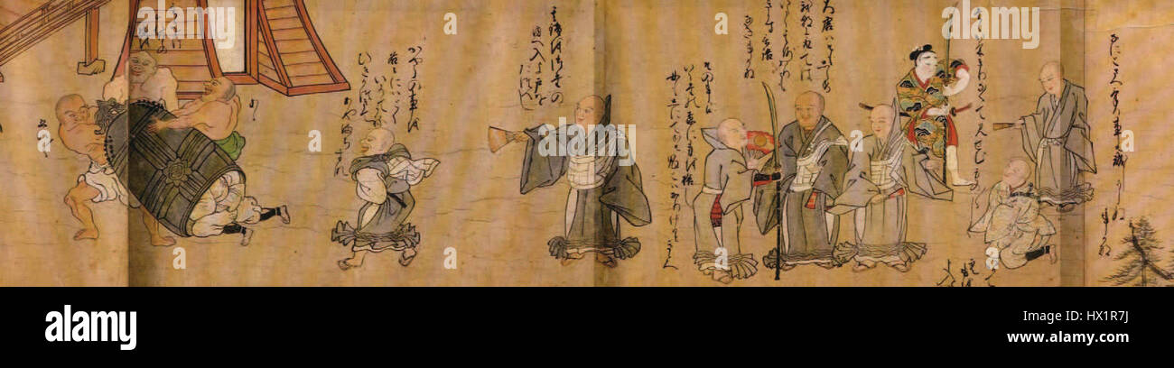 Dojoji engi emaki p3 Stock Photo - Alamy