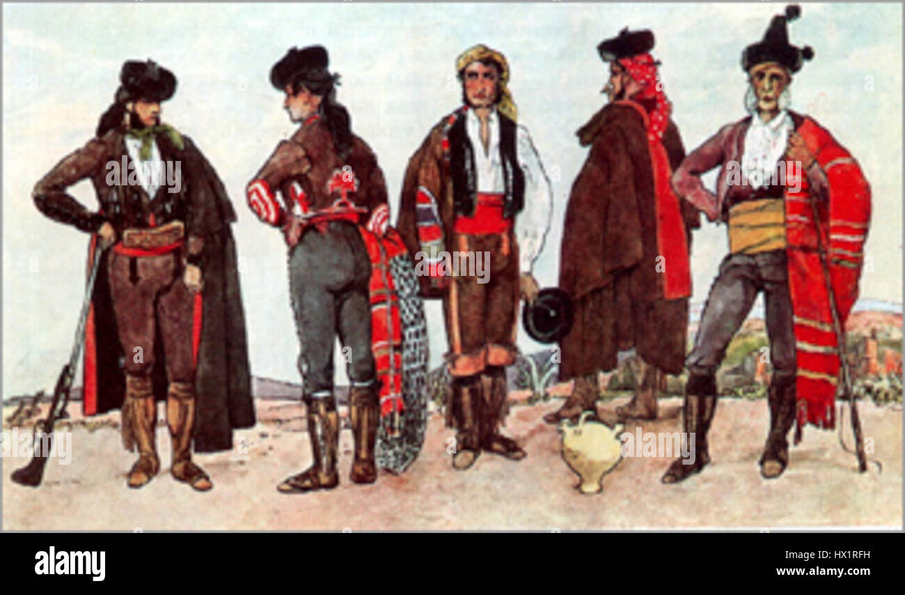 The 'Clothing of Spain Table 154' refers to a detailed representation ...