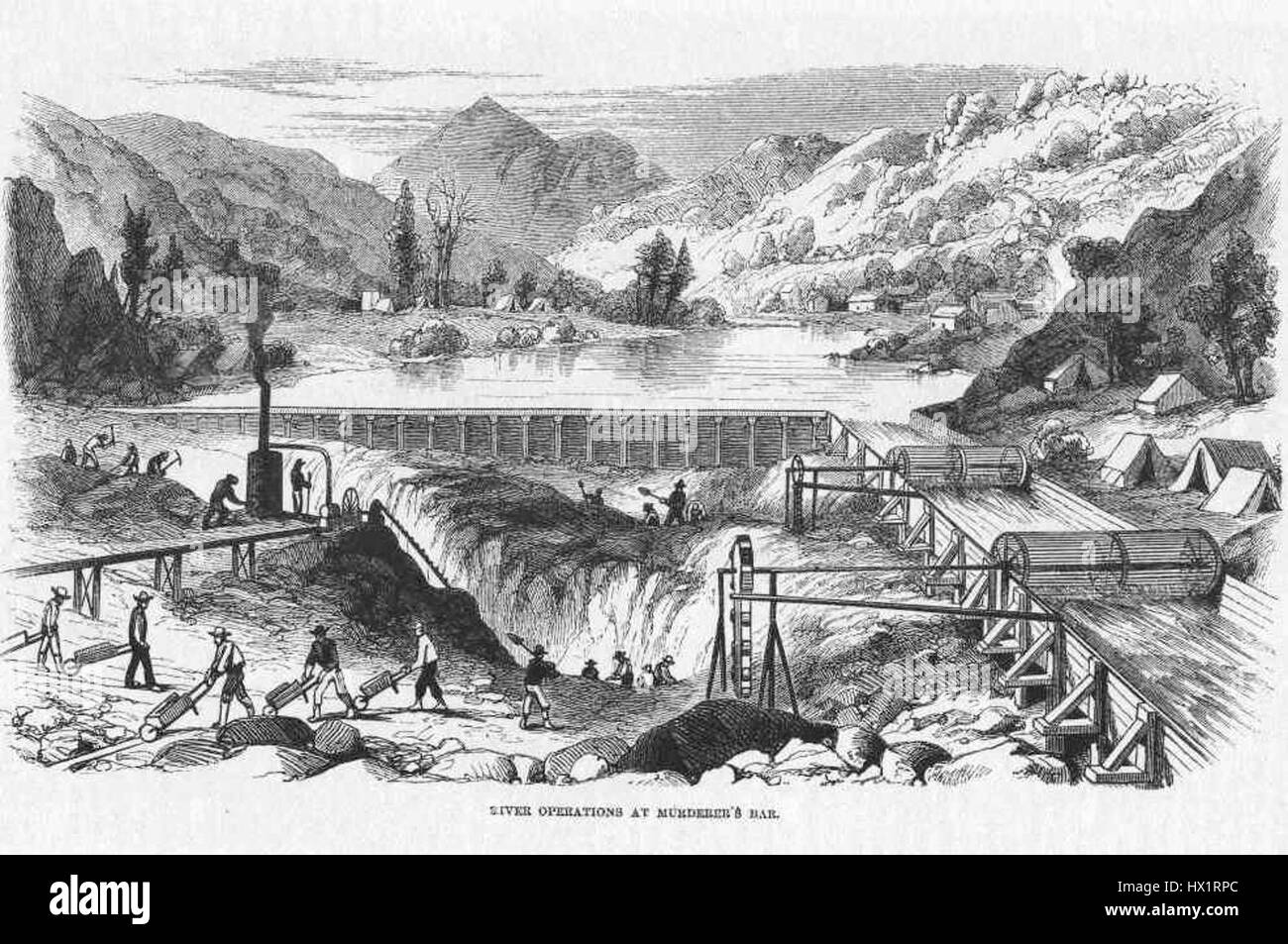 Gold miners california Black and White Stock Photos & Images - Alamy