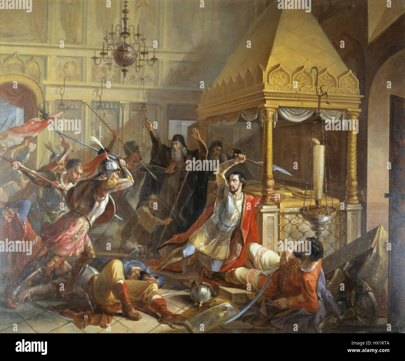 The Death of Volkonsky by Demidov depicts the tragic event in Russian ...