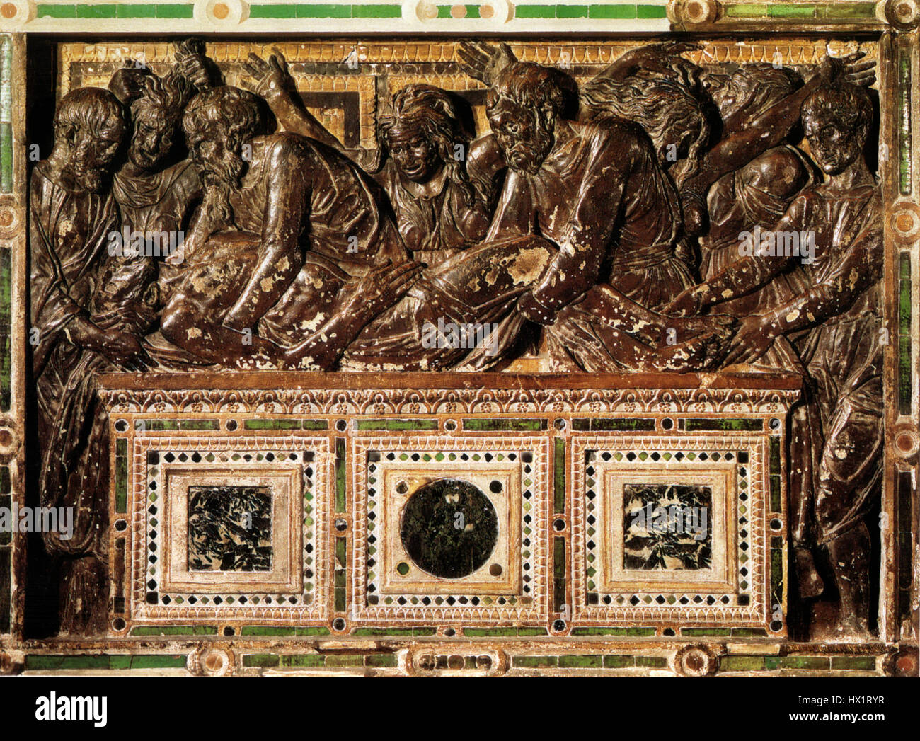 'Deposizione' by Donatello is a relief sculpture depicting the ...