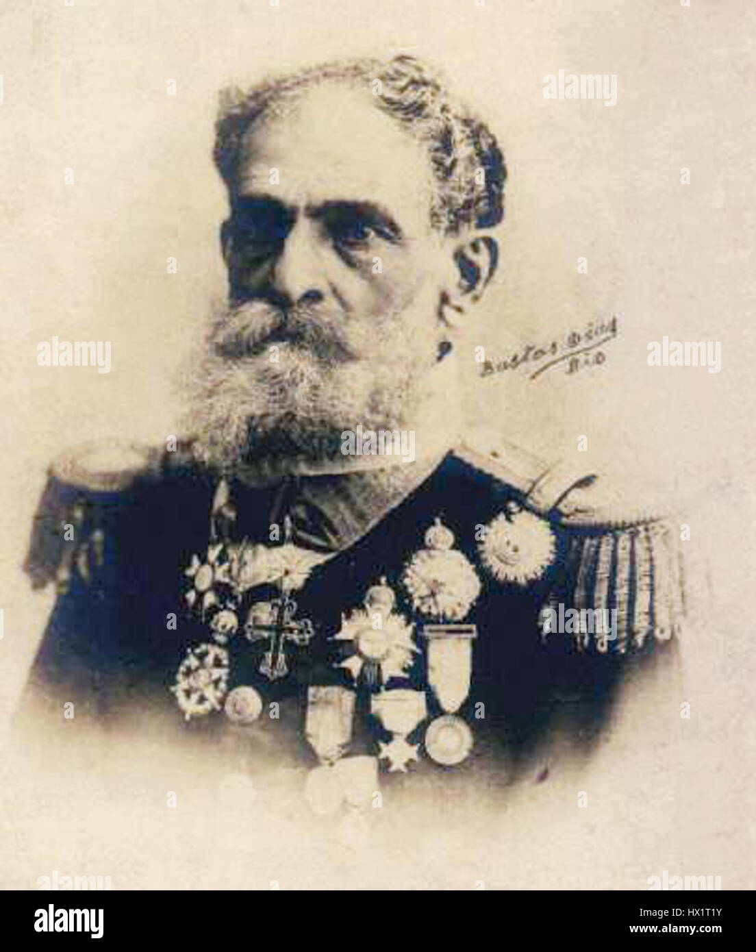This photograph by Bastos Dias shows Deodoro da Fonseca, a Brazilian ...
