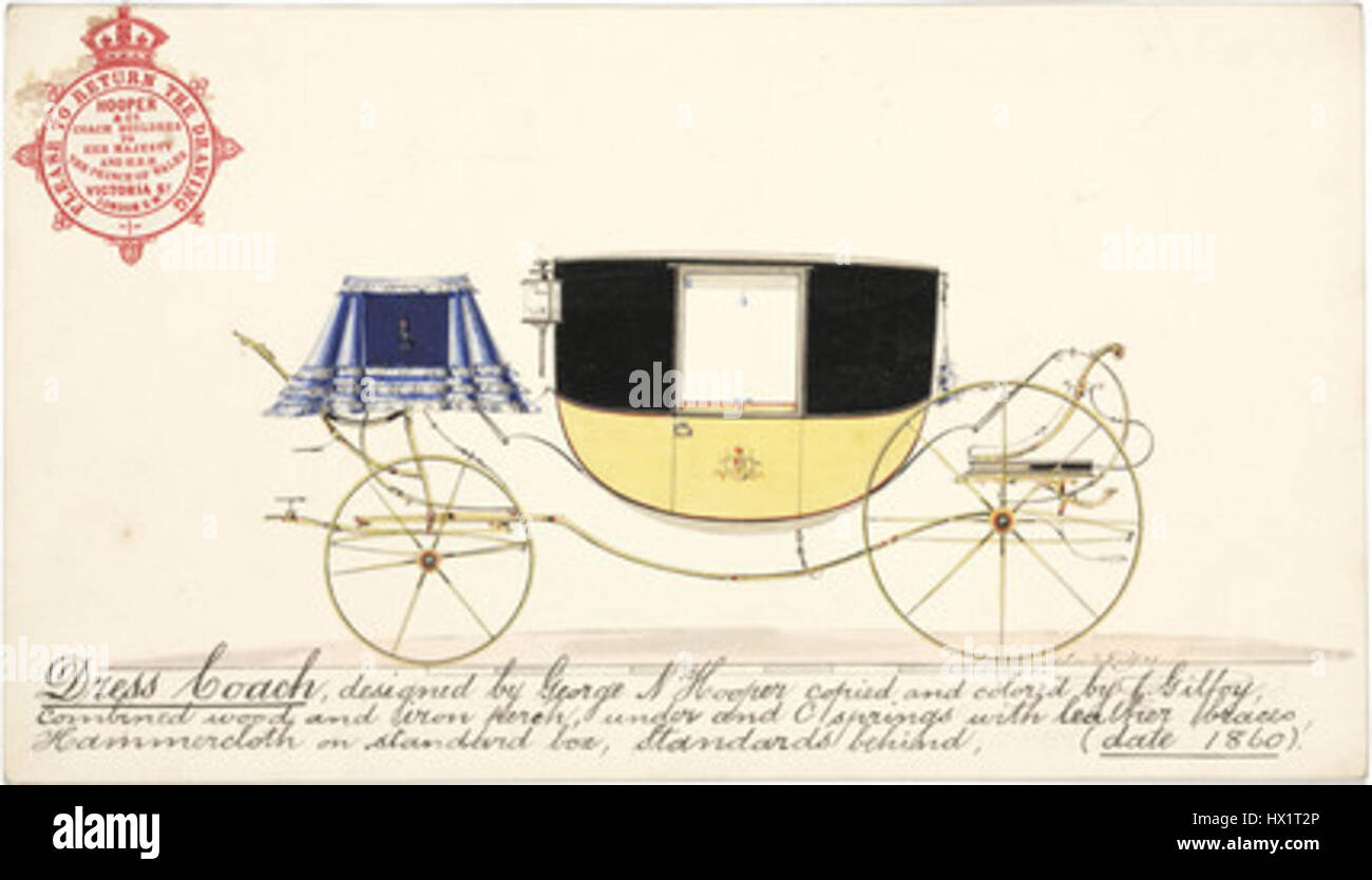This 1860 dress coach, also known as a fashionable carriage, was a ...