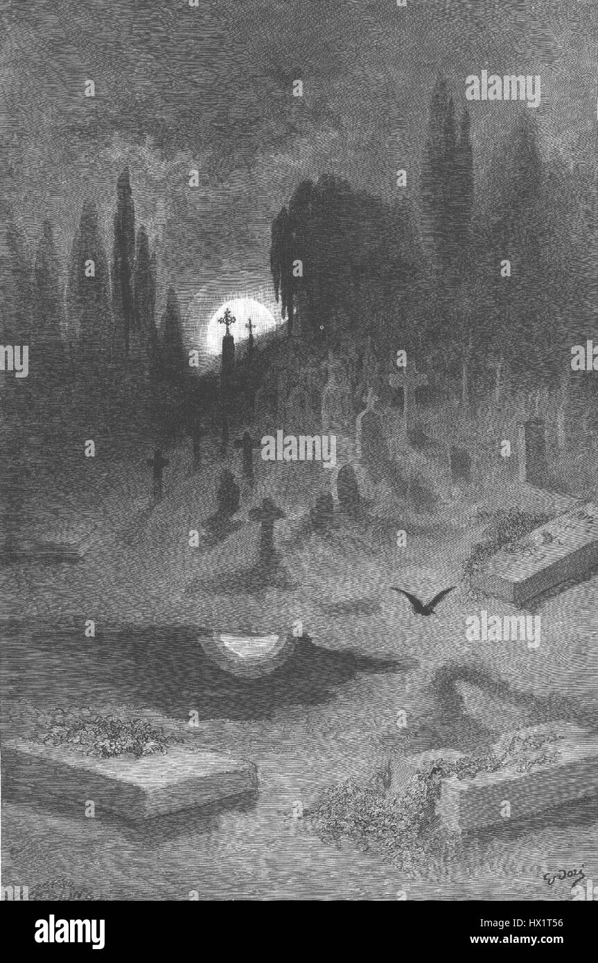 Gustave Doré’s 1884 illustration for Edgar Allan Poe's 'The Raven ...