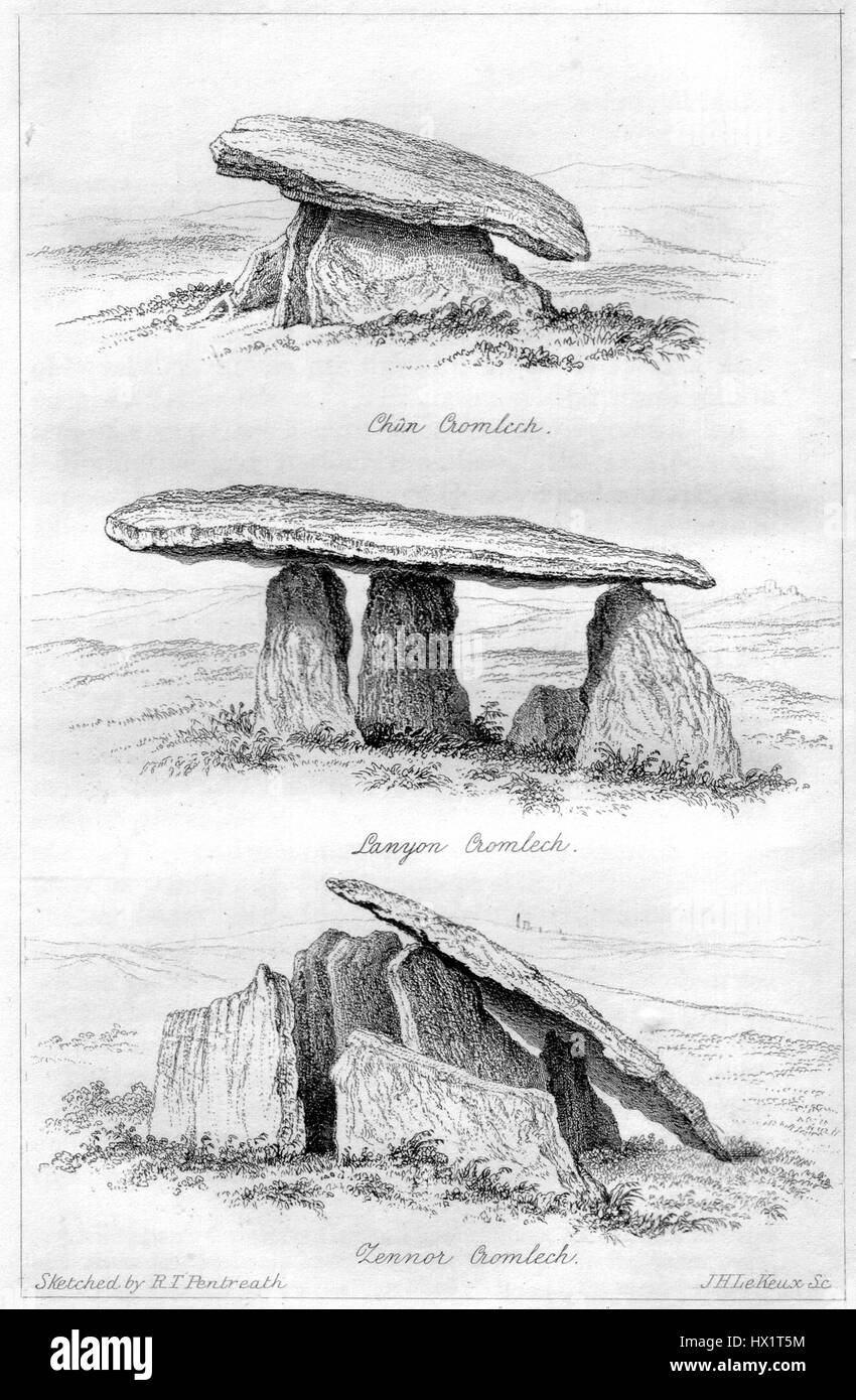 The Cornish Cromlechs are prehistoric stone structures located in ...