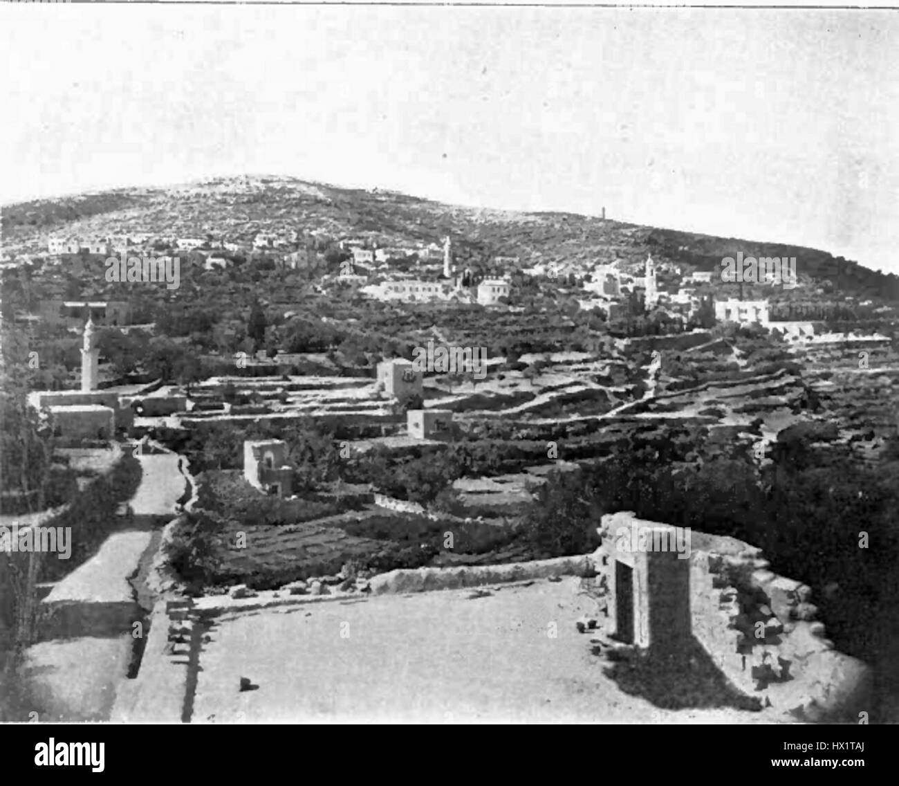 Ein Karem 1906 is a painting by a European artist depicting the village ...