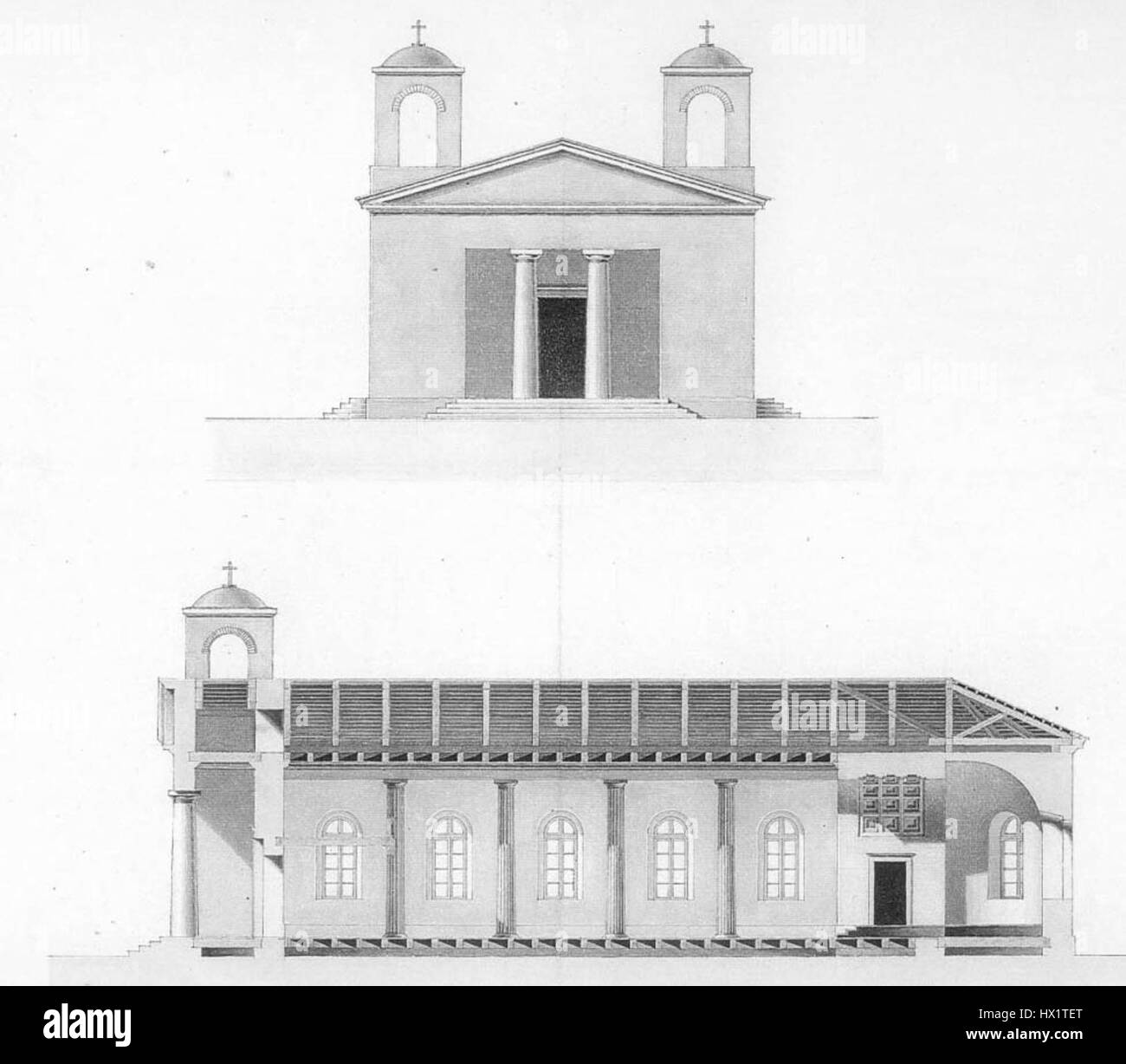 This architectural plan, 'Entwurf katholische Kirche Rastadt Beresan ...