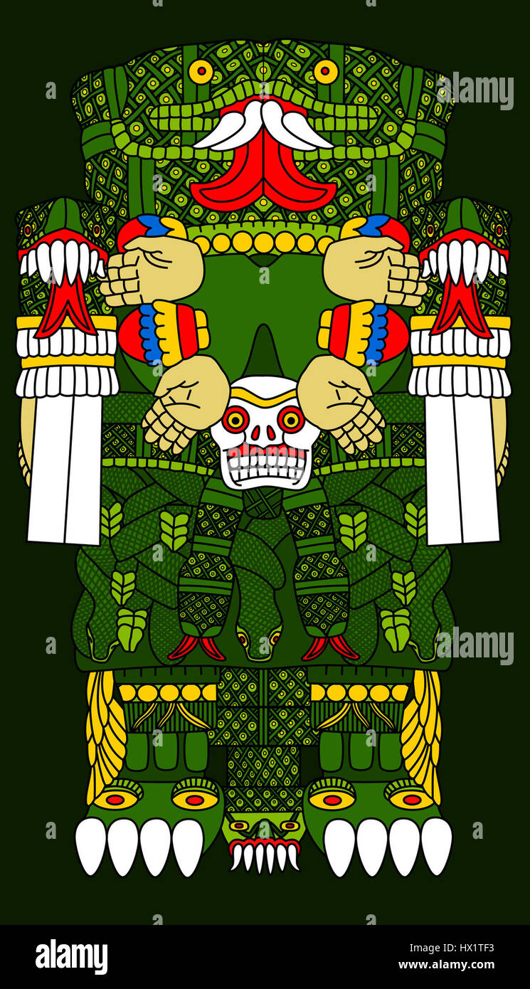 Coatlicue vector hi-res stock photography and images - Alamy