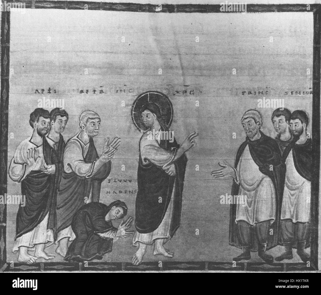 Christ healing woman bleeding hi-res stock photography and images - Alamy