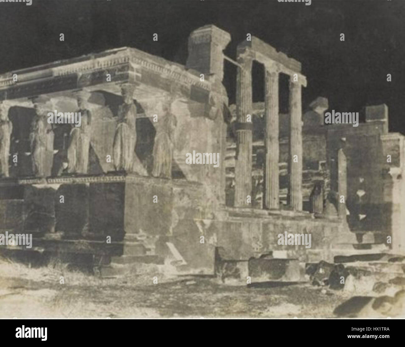 The Erechtheum’s Western Portico is an architectural feature of the ancient Greek temple on the ...