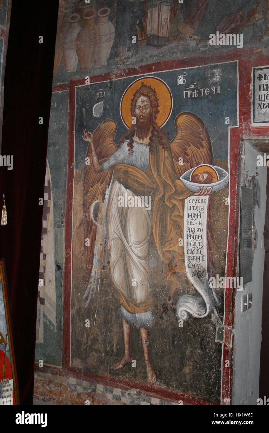 The frescos from the St. Nikita Church in Banjani depict scenes from ...