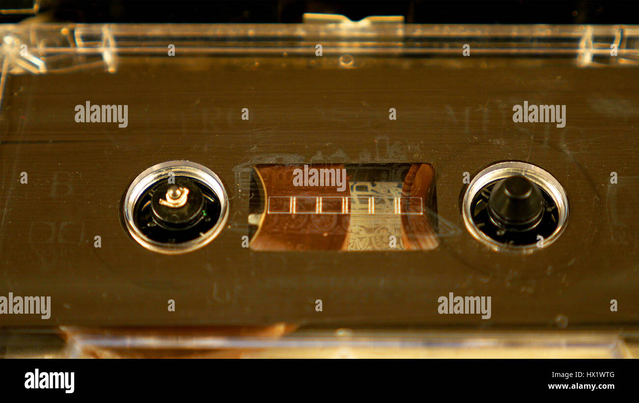 Old retro compact cassette vintage audio recorder Stock Photo - Alamy