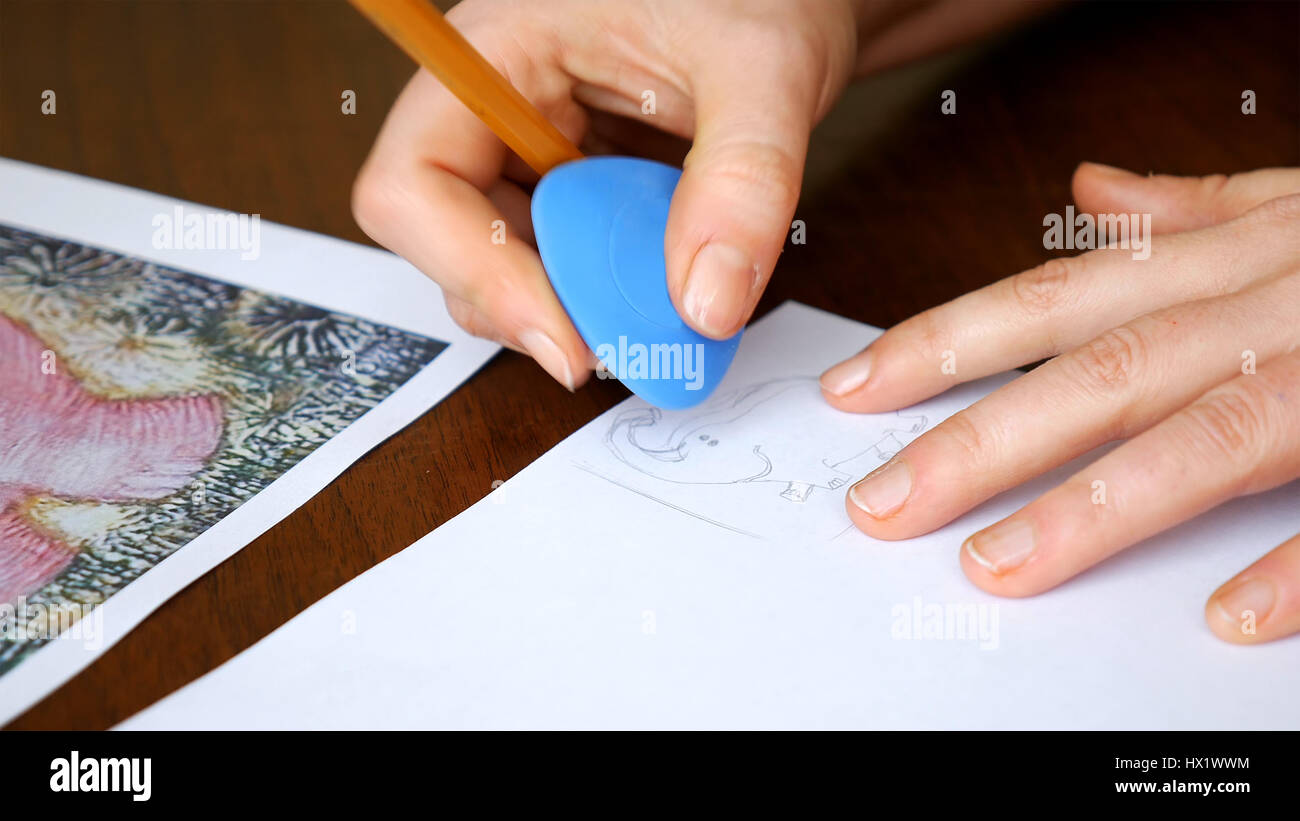 Art creativity draw in paper hi-res stock photography and images - Alamy